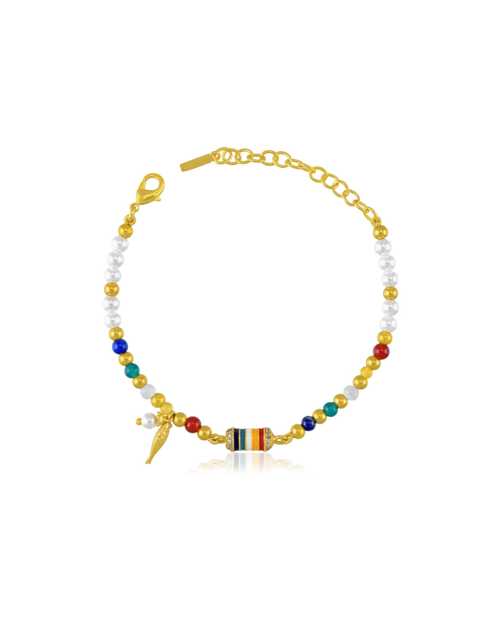 Gold Plated Pachranga Cylin Bracelet – The Palace Atelier